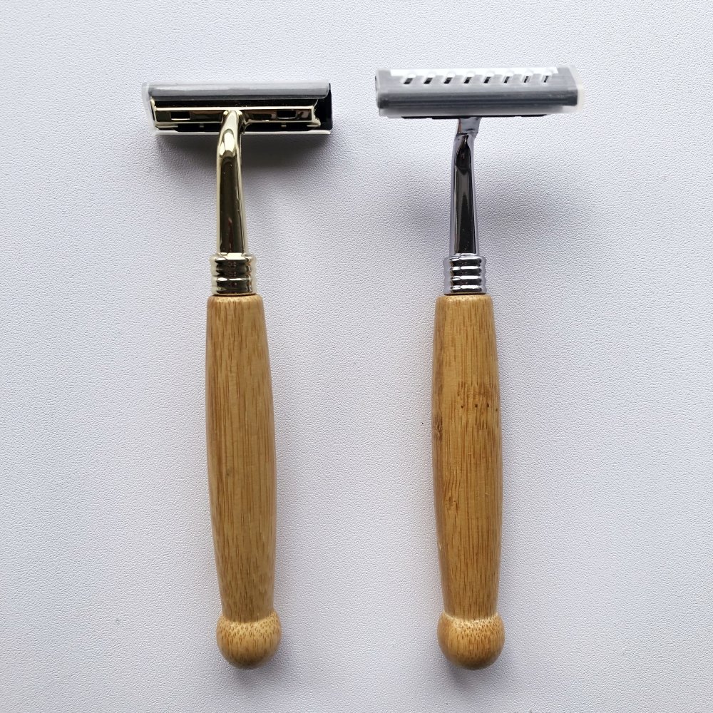 BBRZR02：Eco-Friendly Biodegradable Bamboo Handle Safty Shaving Razor ...